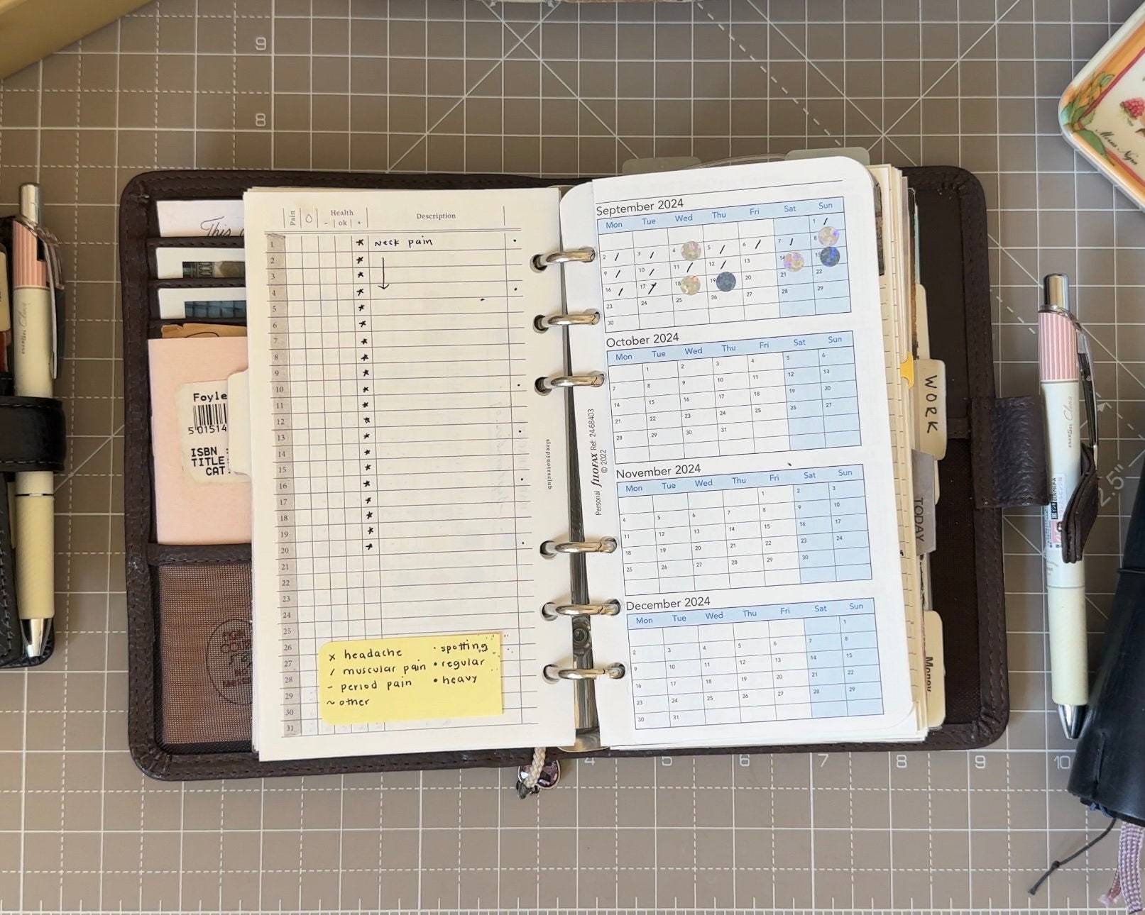 13 Personal Size Printable – Monthly Health Log– Personal Ring Planner ...