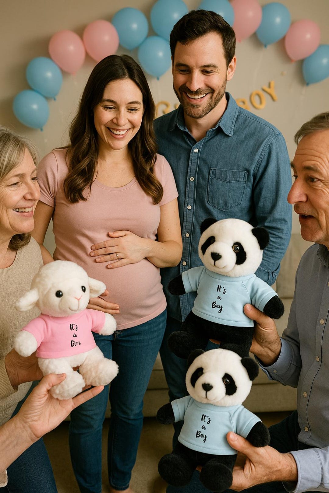 Gender Reveal Plush Toy: Baby Announcement Stuffed Animal - Etsy