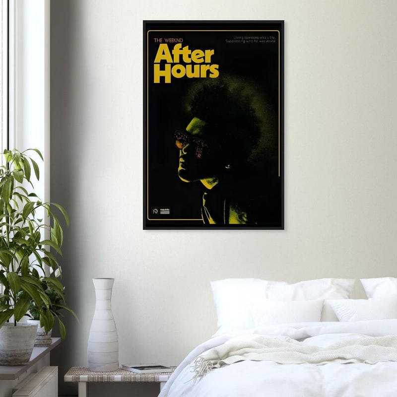 The Weeknd Wall Art - Etsy