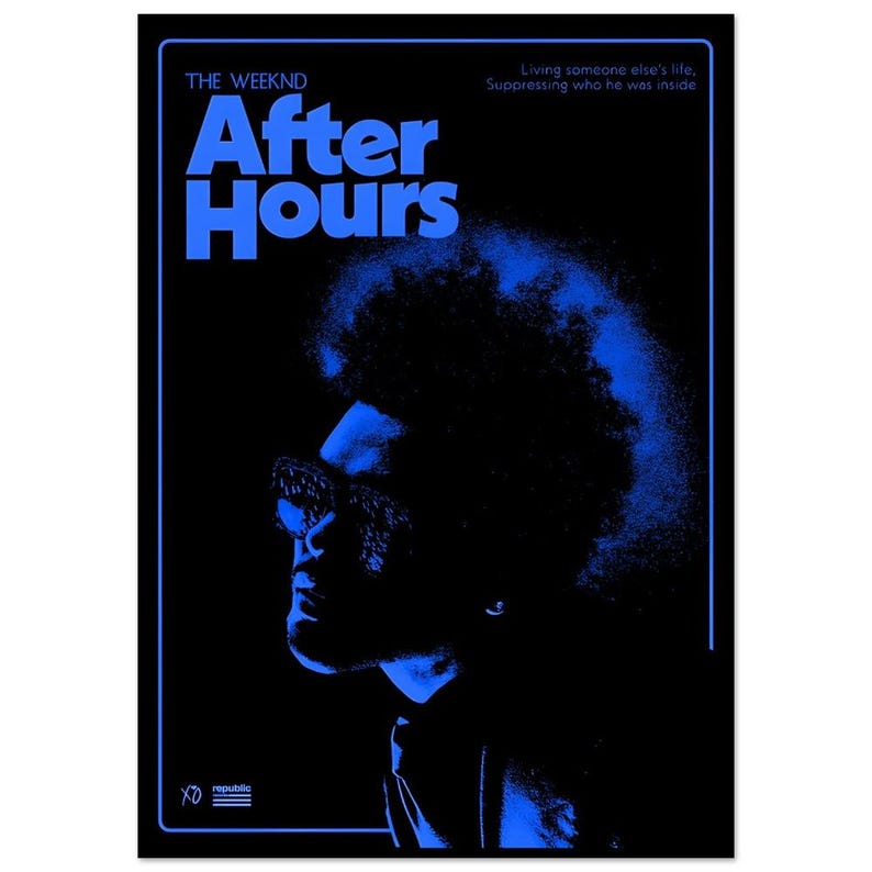The Weeknd | After Hours Album Poster | Wall Art, Art Print, Music Home ...