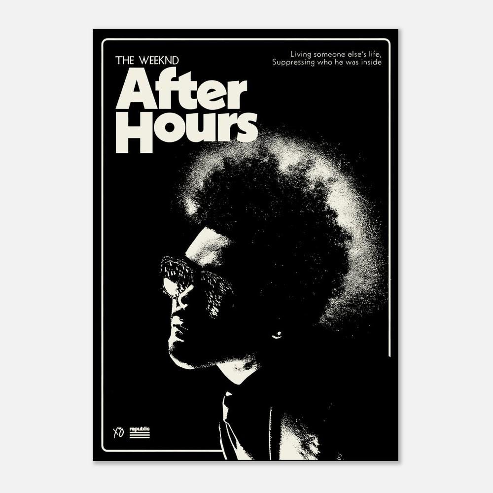 The Weeknd | After Hours Album Poster | Wall Art, Art Print, Music Home ...