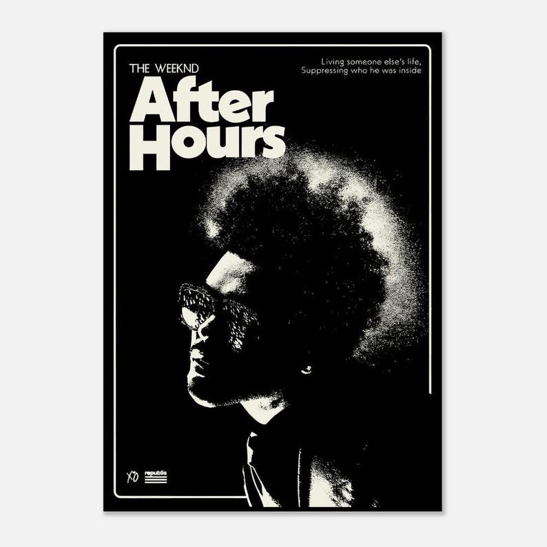 The Weeknd | After Hours Album Poster | Wall Art, Art Print, Music Home ...