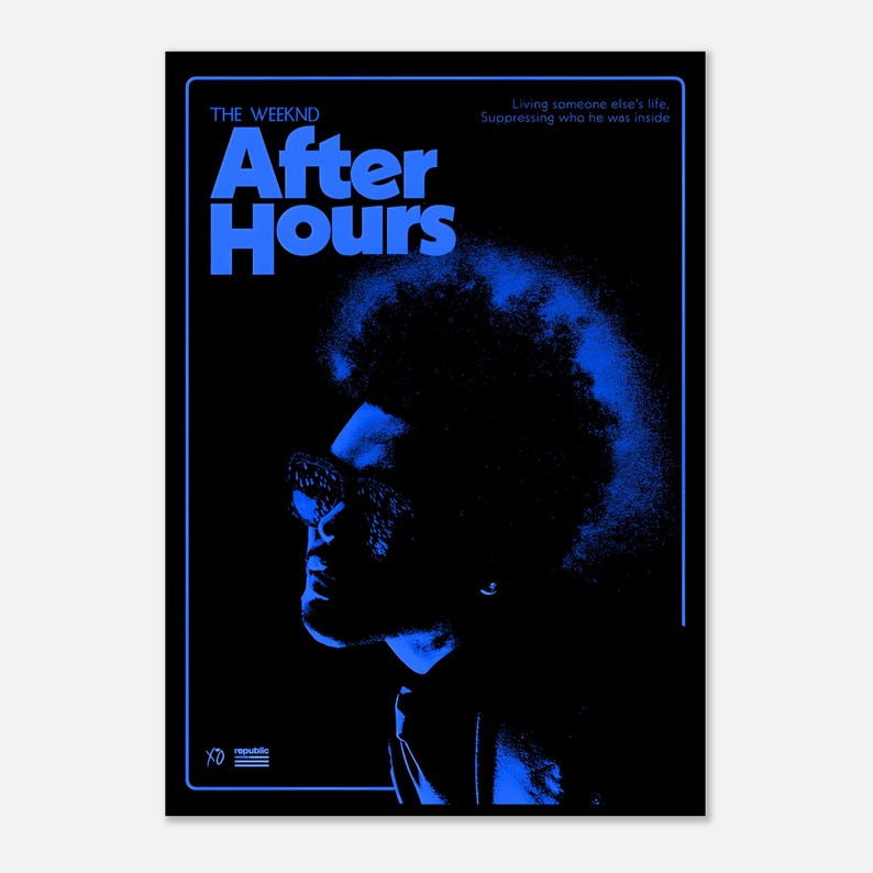 The Weeknd | After Hours Album Poster | Wall Art, Art Print, Music Home ...