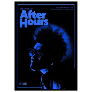 The Weeknd After Hours Album Poster Wall Art, Art Print, Music Home ...
