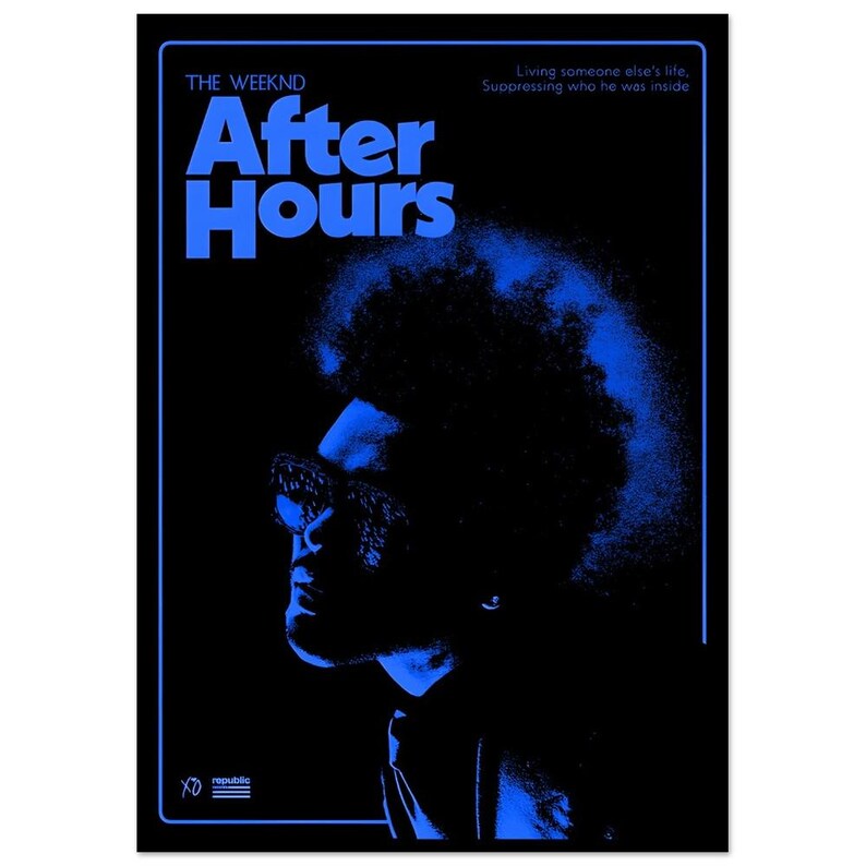 The Weeknd | After Hours Album Poster | Wall Art, Art Print, Music Home ...