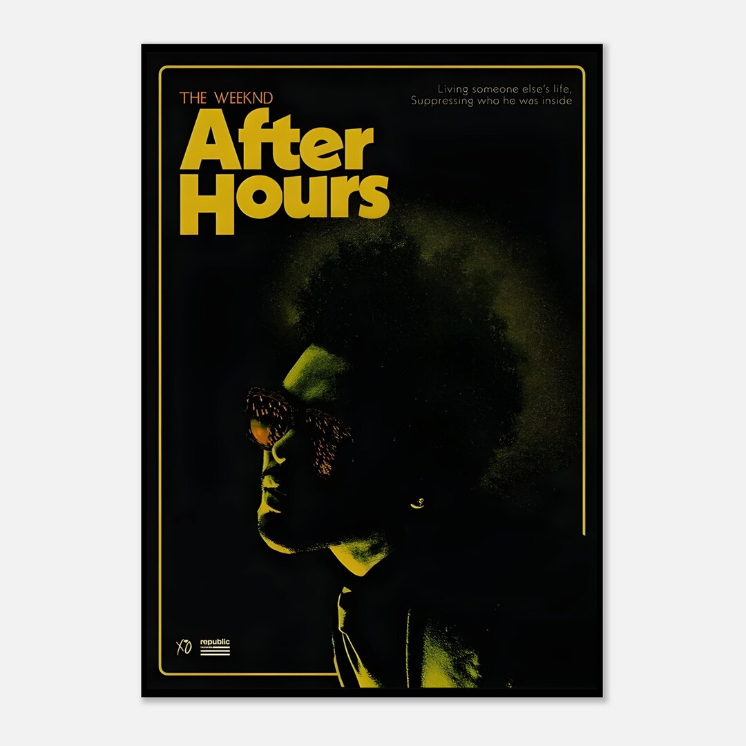 The Weeknd | After Hours Album Poster | Wall Art, Art Print, Music Home ...