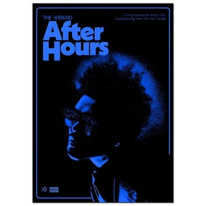 The Weeknd After Hours Album Poster Wall Art, Art Print, Music Home ...