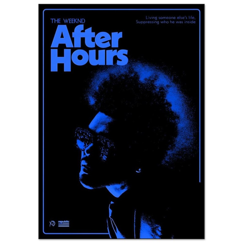 The Weeknd | After Hours Album Poster | Wall Art, Art Print, Music Home ...