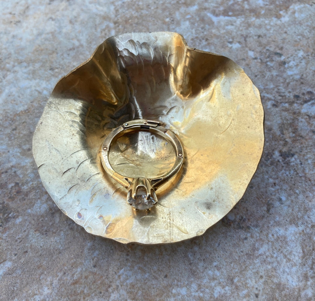 Gold, Jewelers Brass, Ring, Dish, Trinket, Novelty, Nugold, Shell ...
