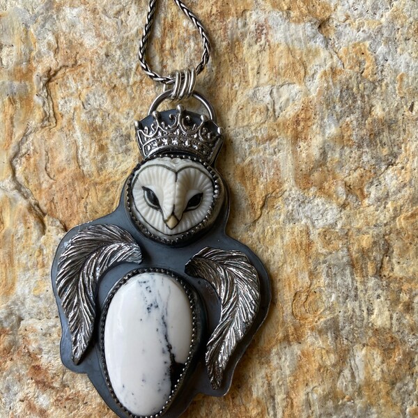 Owl Totem Necklace - Etsy