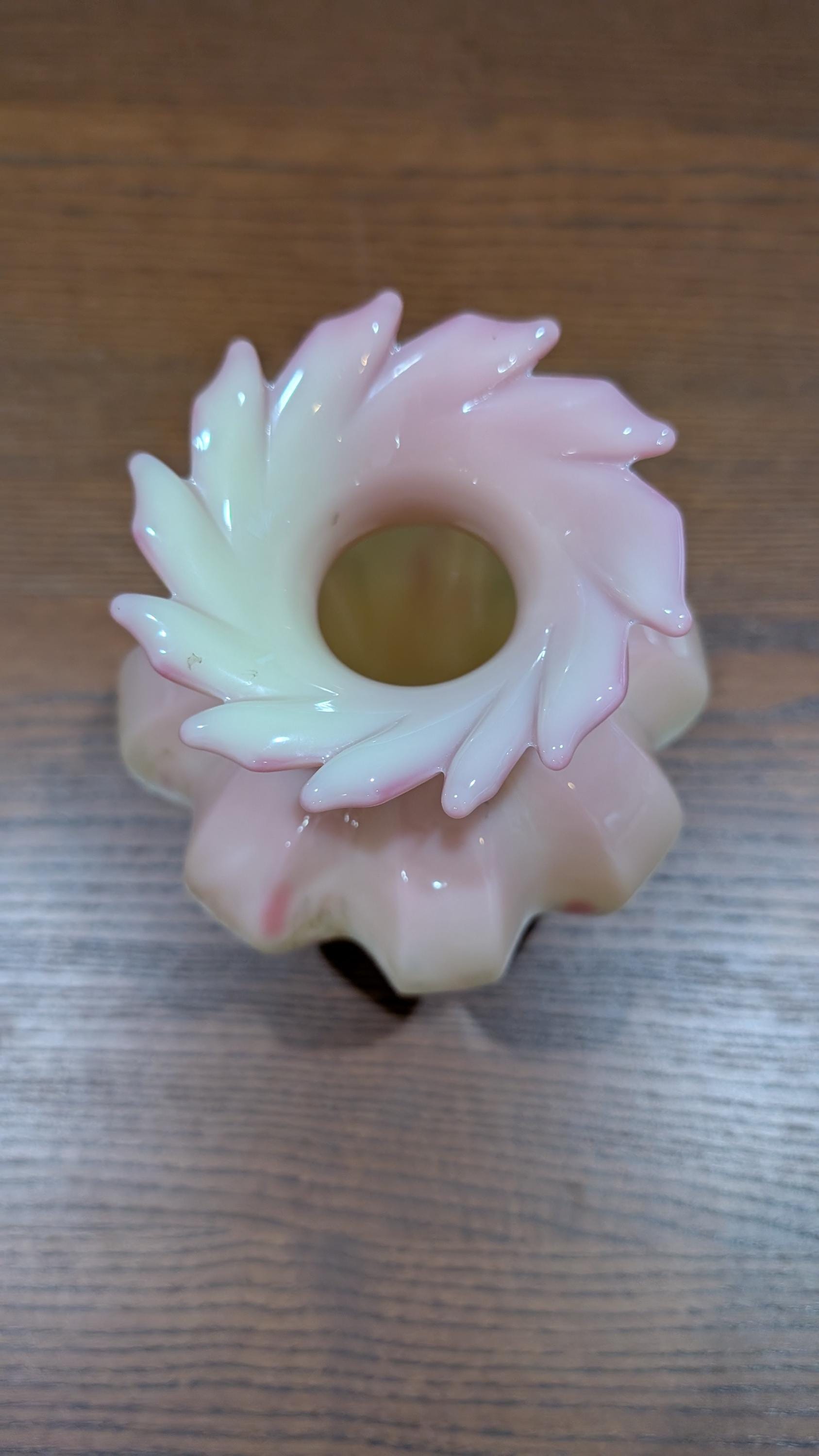 Rare Dave Fetty Fenton Art Glass Vase Burmese Cutting - Etsy