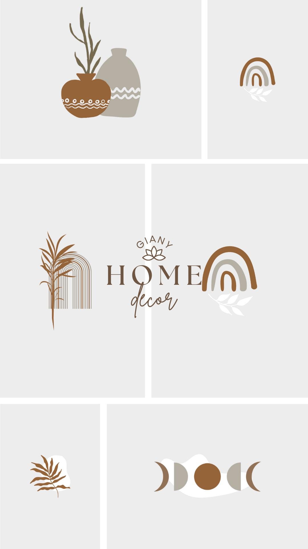 Bohemian Spotlight Icons With Minimalist Style and Home Decor - Etsy