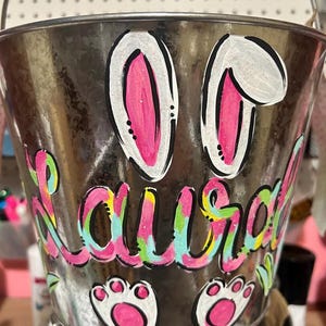 Hand Painted Easter Pails Customized and Personalized! - Etsy