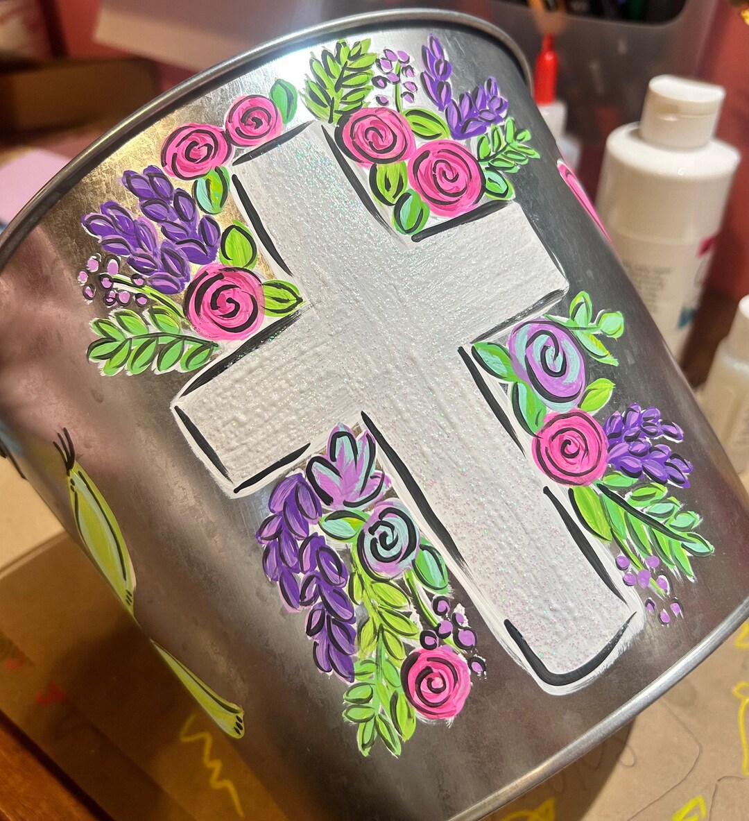 Hand Painted Easter Pails Customized and Personalized! - Etsy