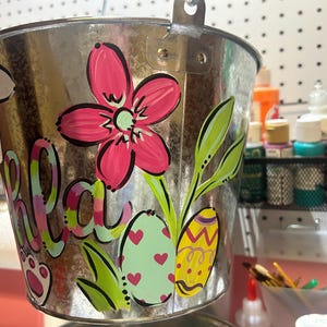 Hand Painted Easter Pails Customized and Personalized! - Etsy
