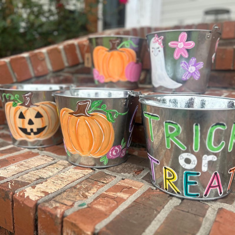 Halloween Bucket - Etsy
