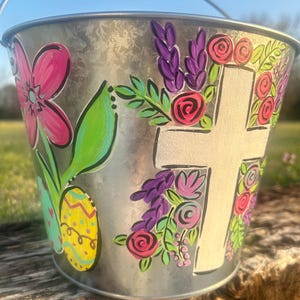 Hand Painted Easter Pails Customized and Personalized! - Etsy