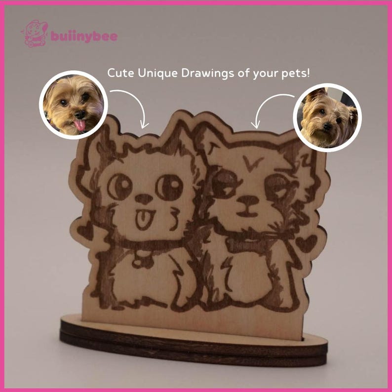 Customizable Animal Wooden Standee Display Pet, Cute Animal, Perfect ...