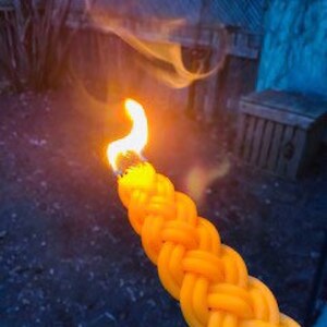 Beeswax Havdalah Candle - Braided Candle - Jewish Ritual Candle ...