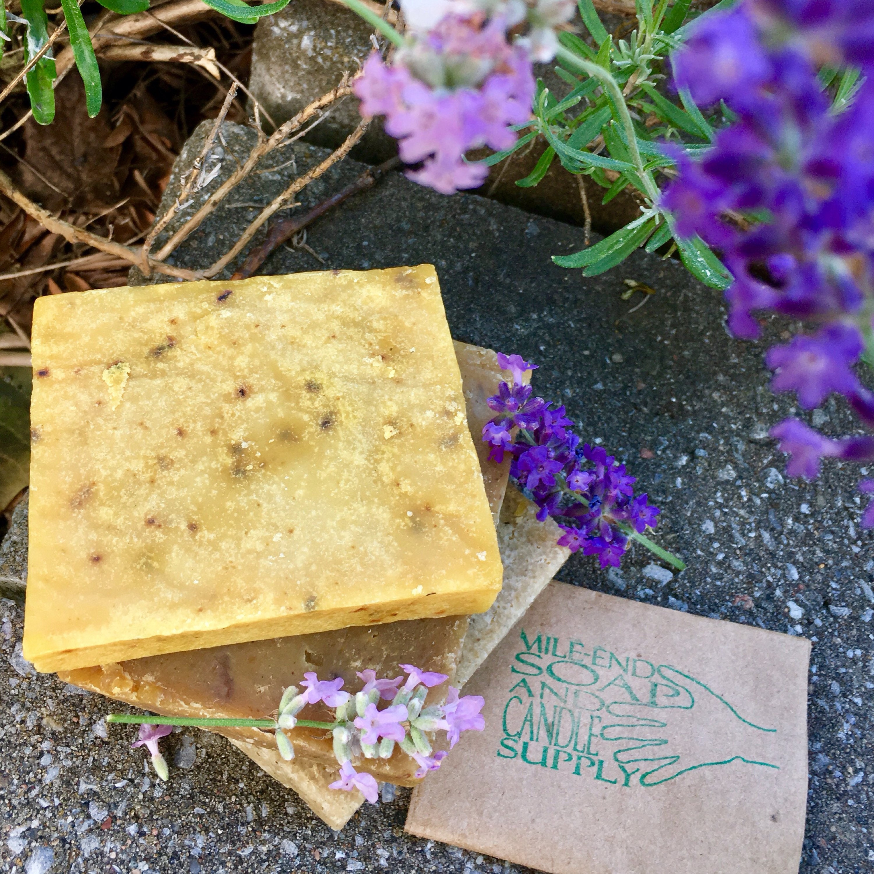 Lavender Soap - Bar or Ball - Handmade Soap - Rustic Stocking Stuffer ...
