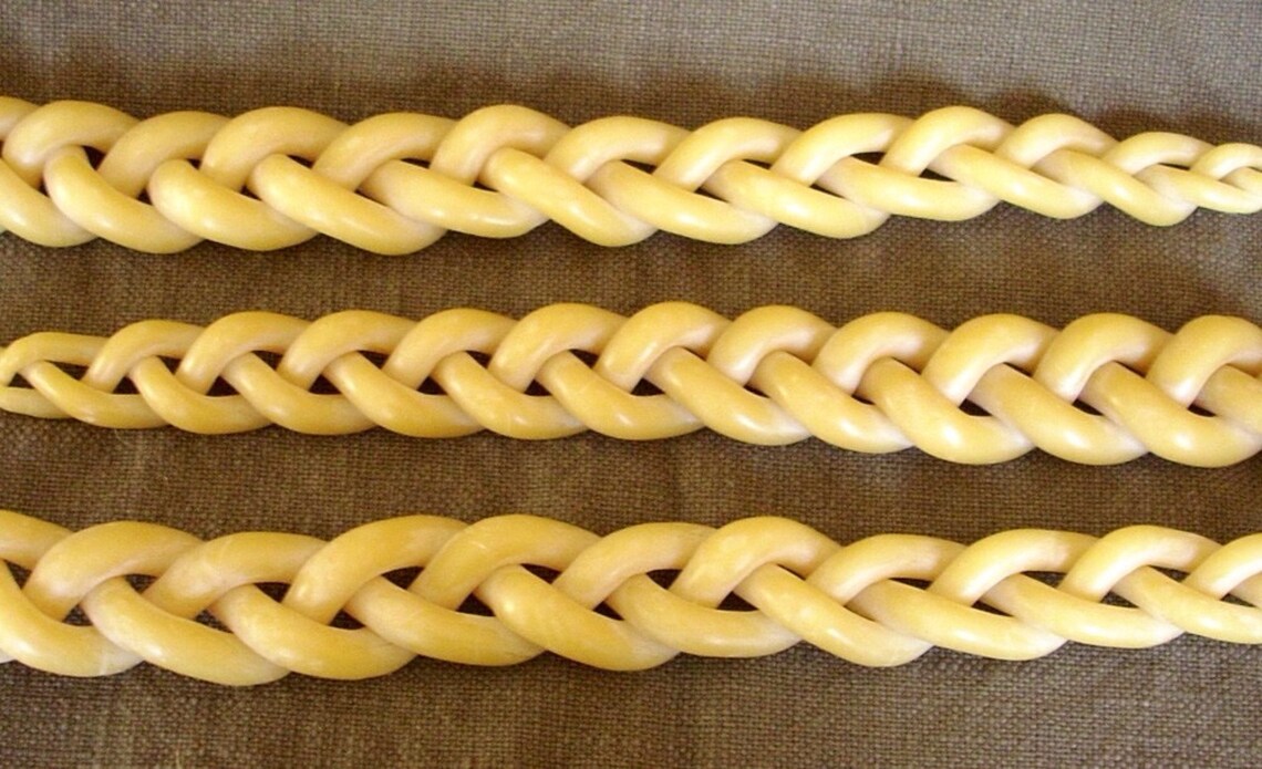 Braided Beeswax Havdalah Candle 3 Wick Jewish Wedding Gift - Etsy