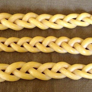 Braided Beeswax Havdalah Candle - 3 Wick - Jewish Wedding Gift - Etsy