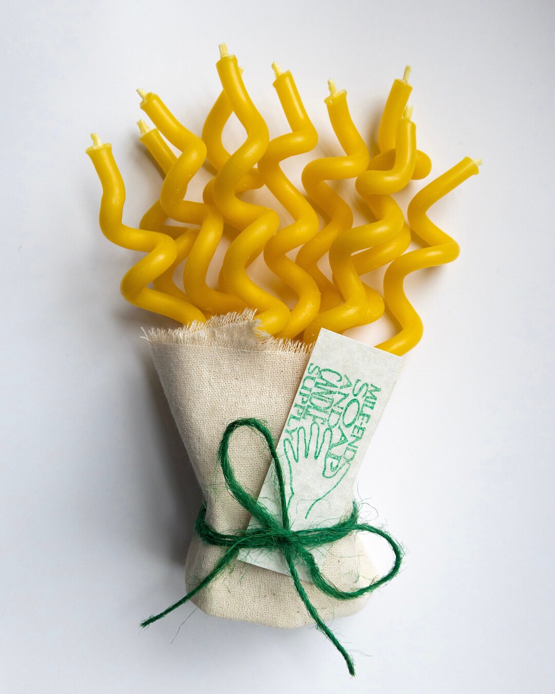 Beeswax Birthday Candles- Curly Birthday Candles - Beeswax Candles ...