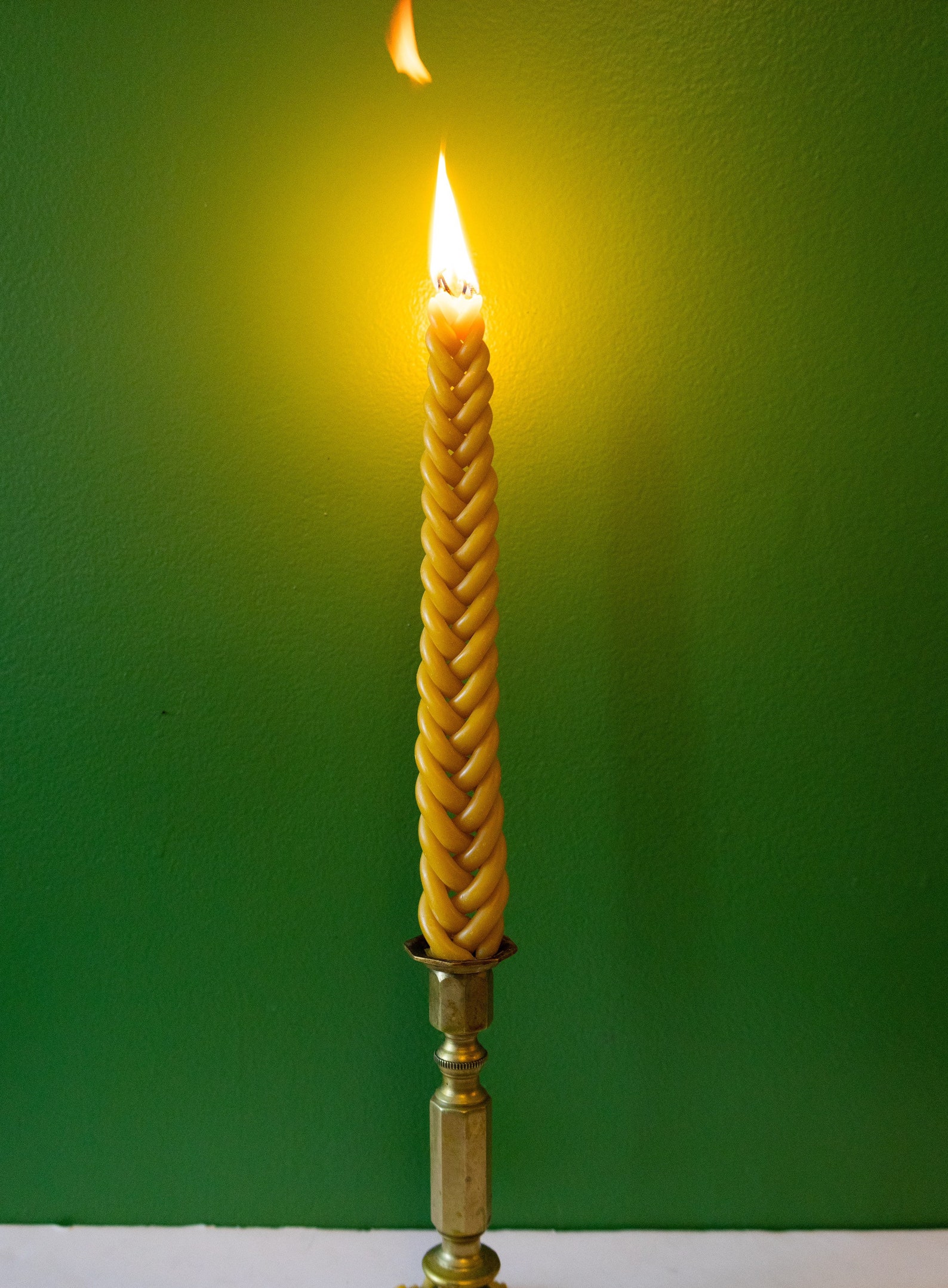 Braided Beeswax Havdalah Candle - 5 Wick - Jewish Ritual Candle - Etsy