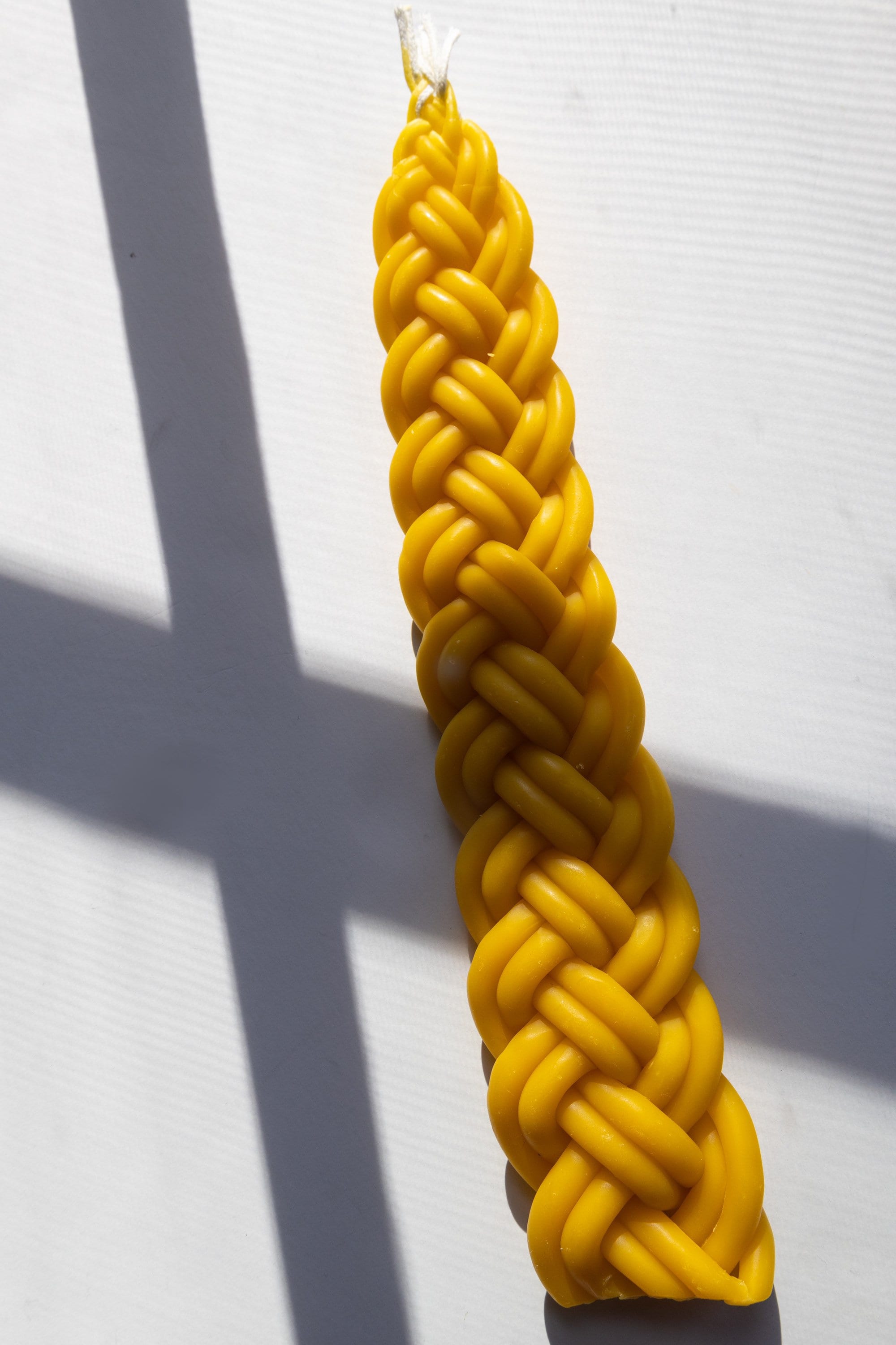 Beeswax Havdalah Candle - Braided Candle - Jewish Ritual Candle ...
