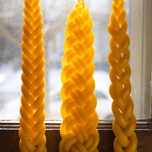 Beeswax Havdalah Candle - Braided Candle - Jewish Ritual Candle ...
