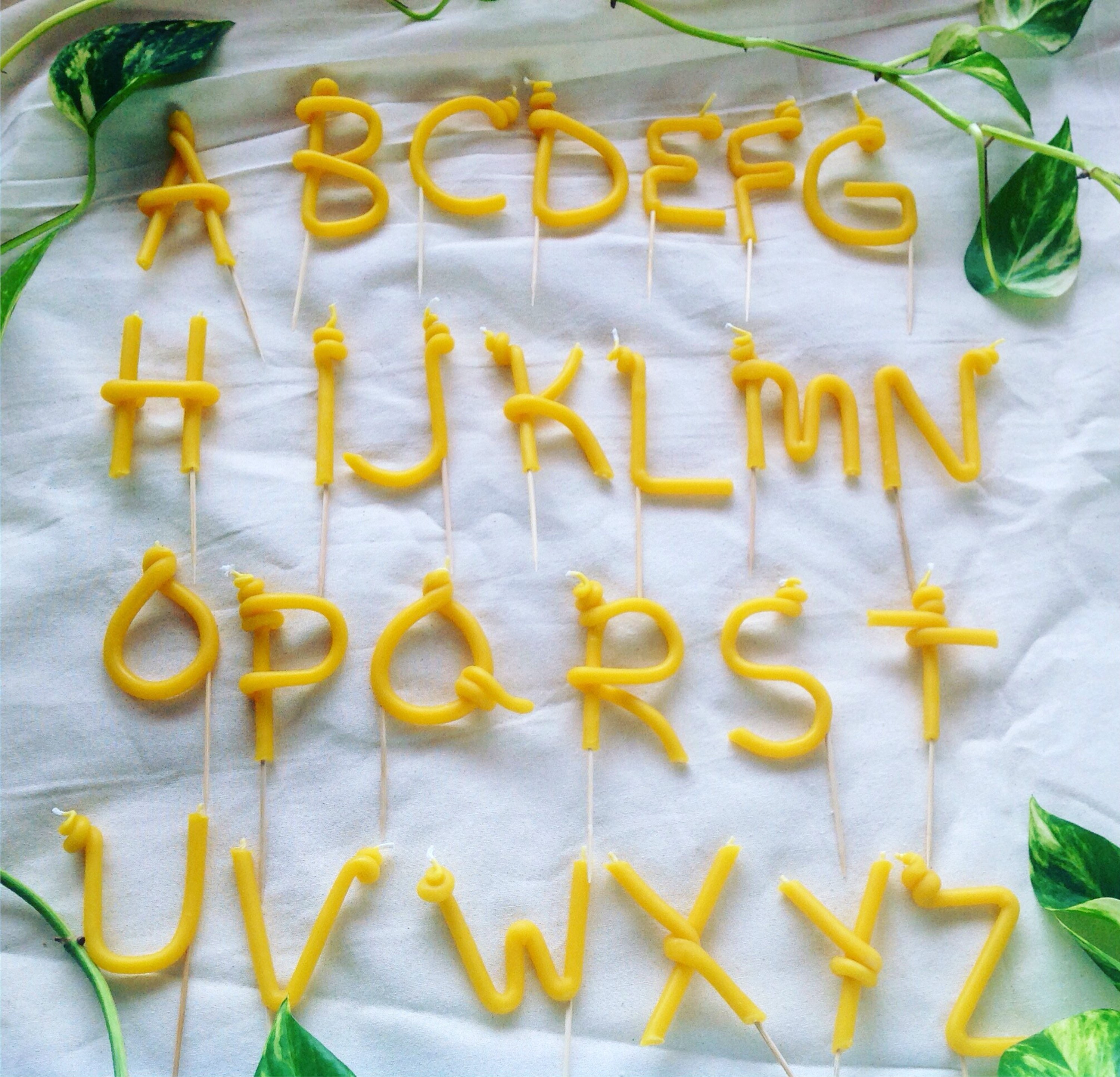 Beeswax Cupcake Number/letter Candles Birthday Candles | Etsy