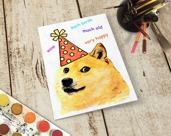 Doge Card | Etsy