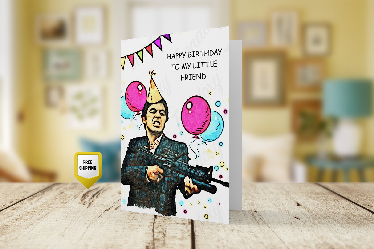 Scarface Happy Birthday To My Little Friend Funny Birthday | Etsy