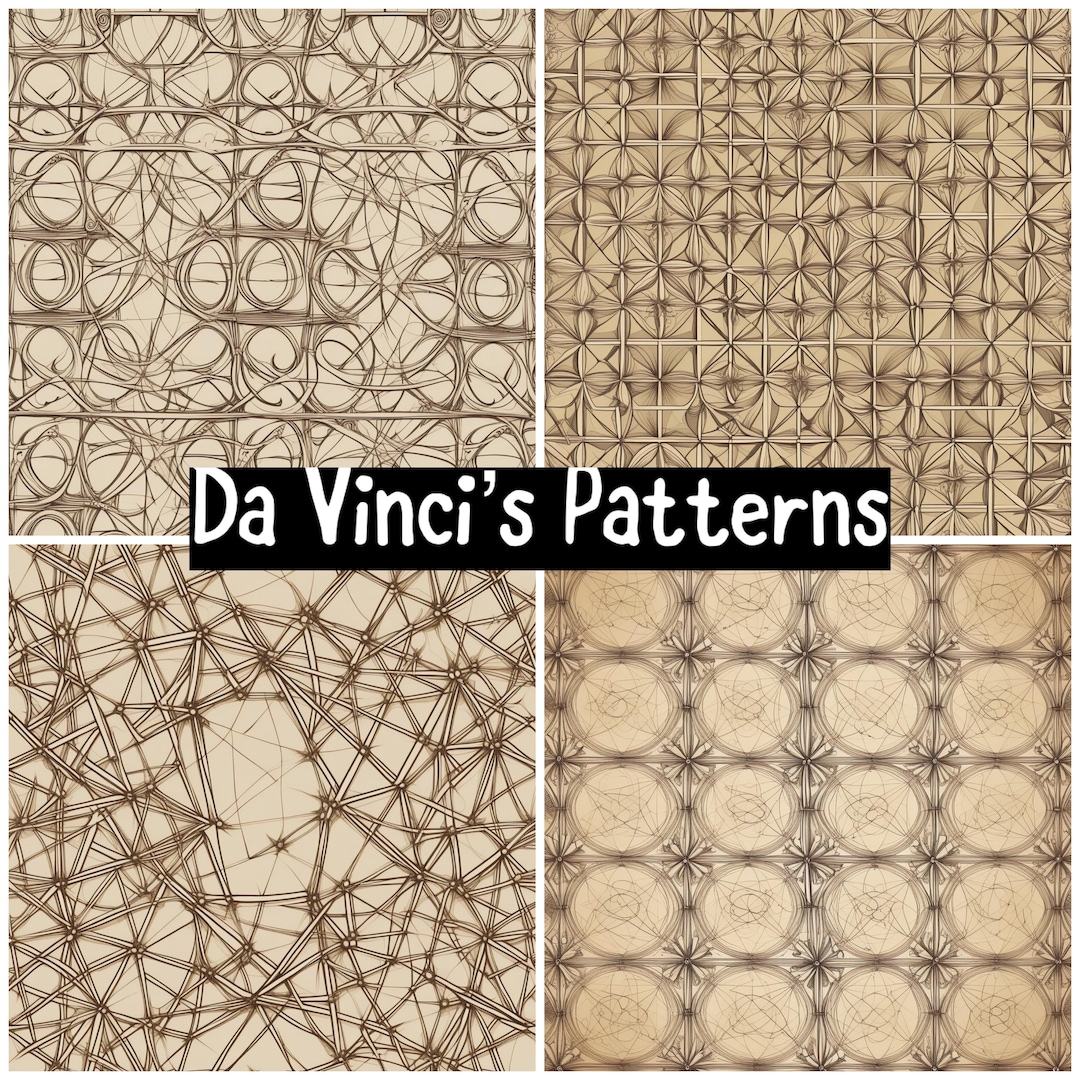 Leonardo Da Vinci Patterns-collection - Etsy
