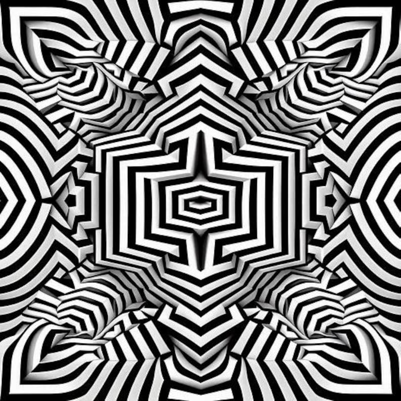 Optical Illusion Patterns-collection - Etsy