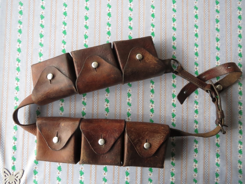 6pack Cavalry Swiss Army Leather Ammo Pouch Schmidt Rubin K11 / K31 - Etsy