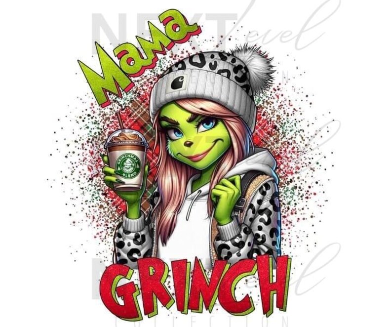 Mama Grinch SVG - Etsy Canada