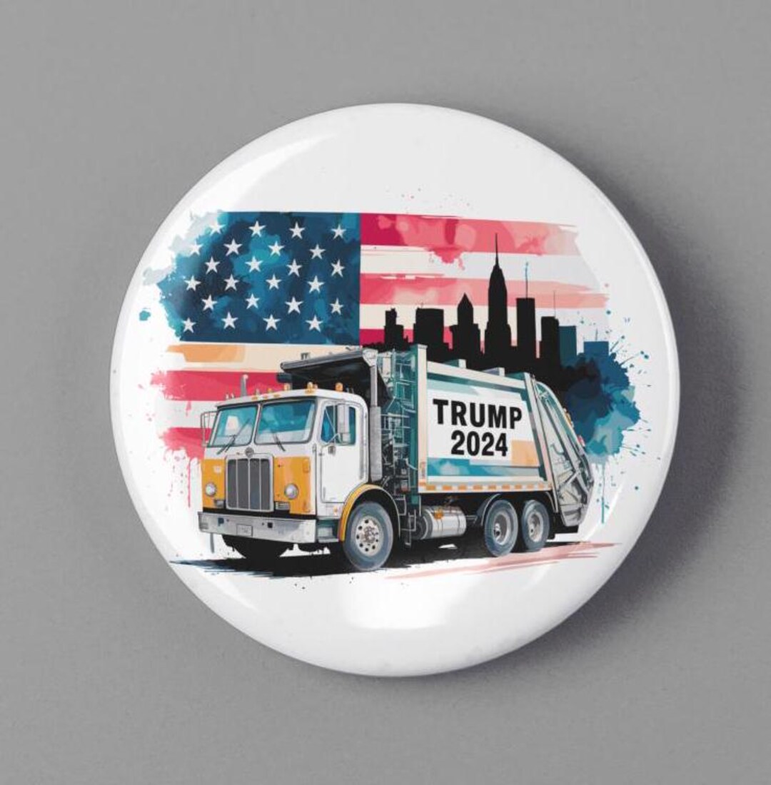 Trump Garbage, Trump Pin Button,trump Pin Trump 2024 Pin Trump ...