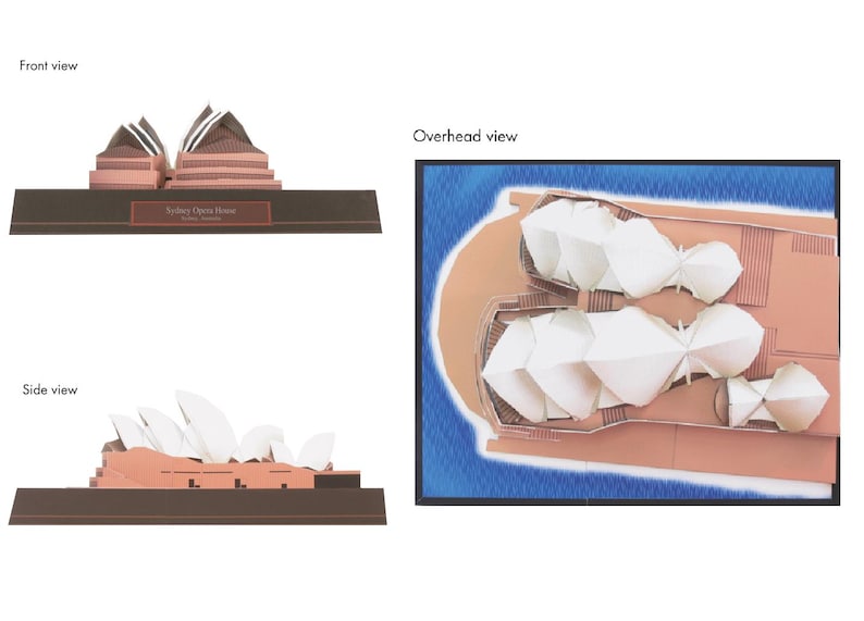 Sydney Opera House, Sydney, Australia, Building, DIY Paper Model ...