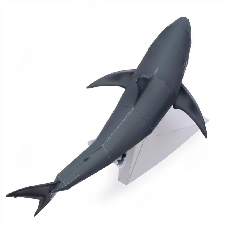 Great White Shark, Shark, Paper Model, Papercraft, Papercraft Template ...
