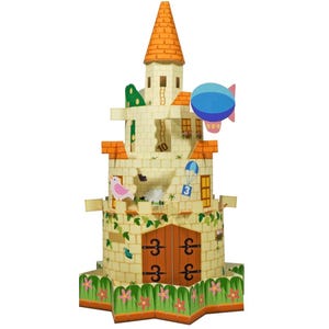 Papercraft Castle, Merry-go-round Papercraft, Template Kit, Amusement ...