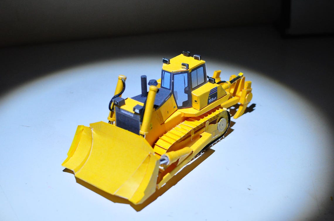 Bulldozer Papercraft, Crawler Dozers, Tractor, Construction Equipment ...
