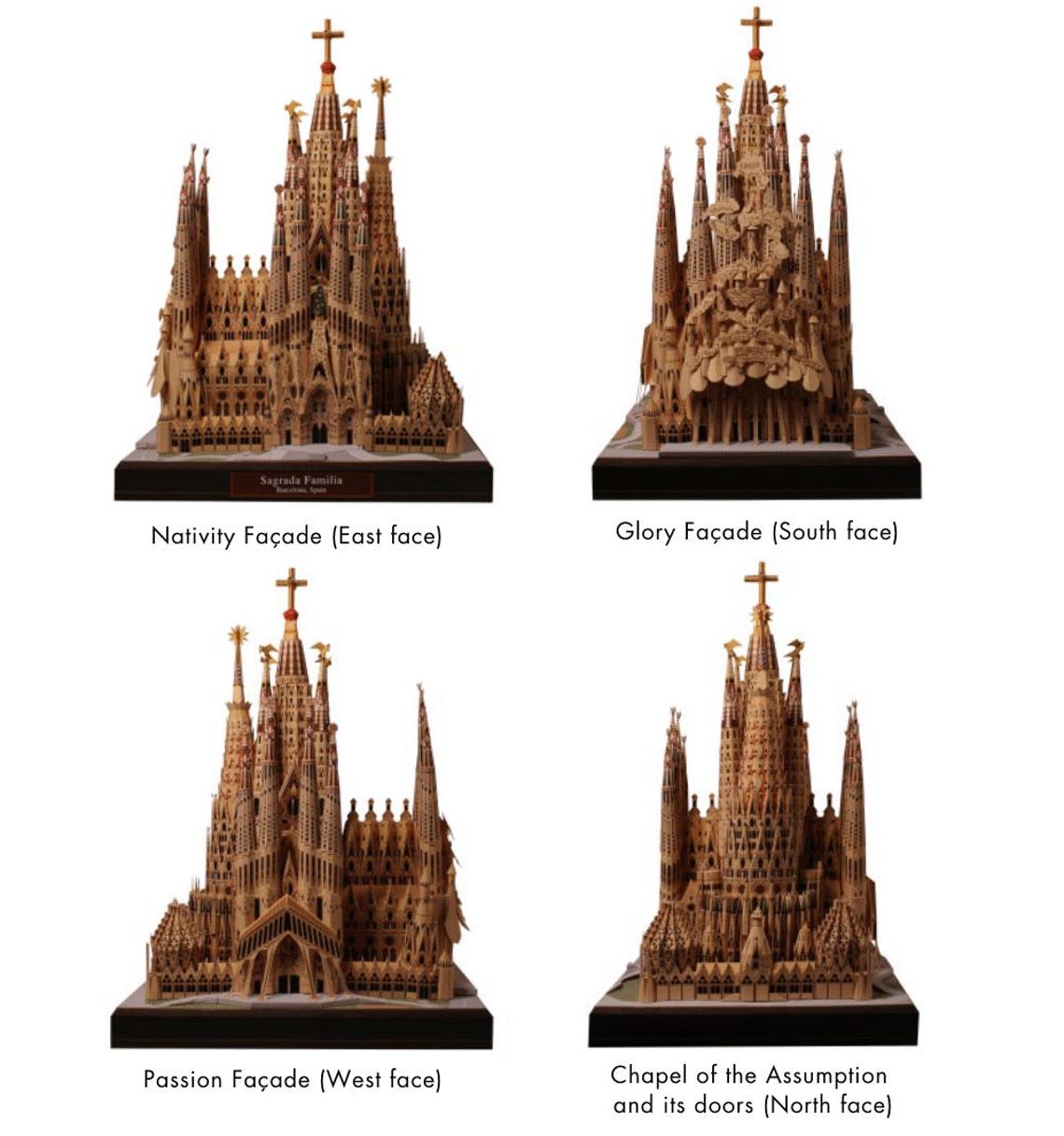 Basílica De La Sagrada Família, Barcelona, Spain, Building, DIY Paper ...