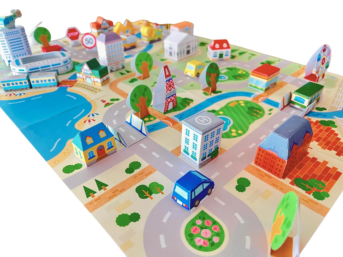 Printable Papercraft City of Mega City, London, Tokyo, Aachen ...