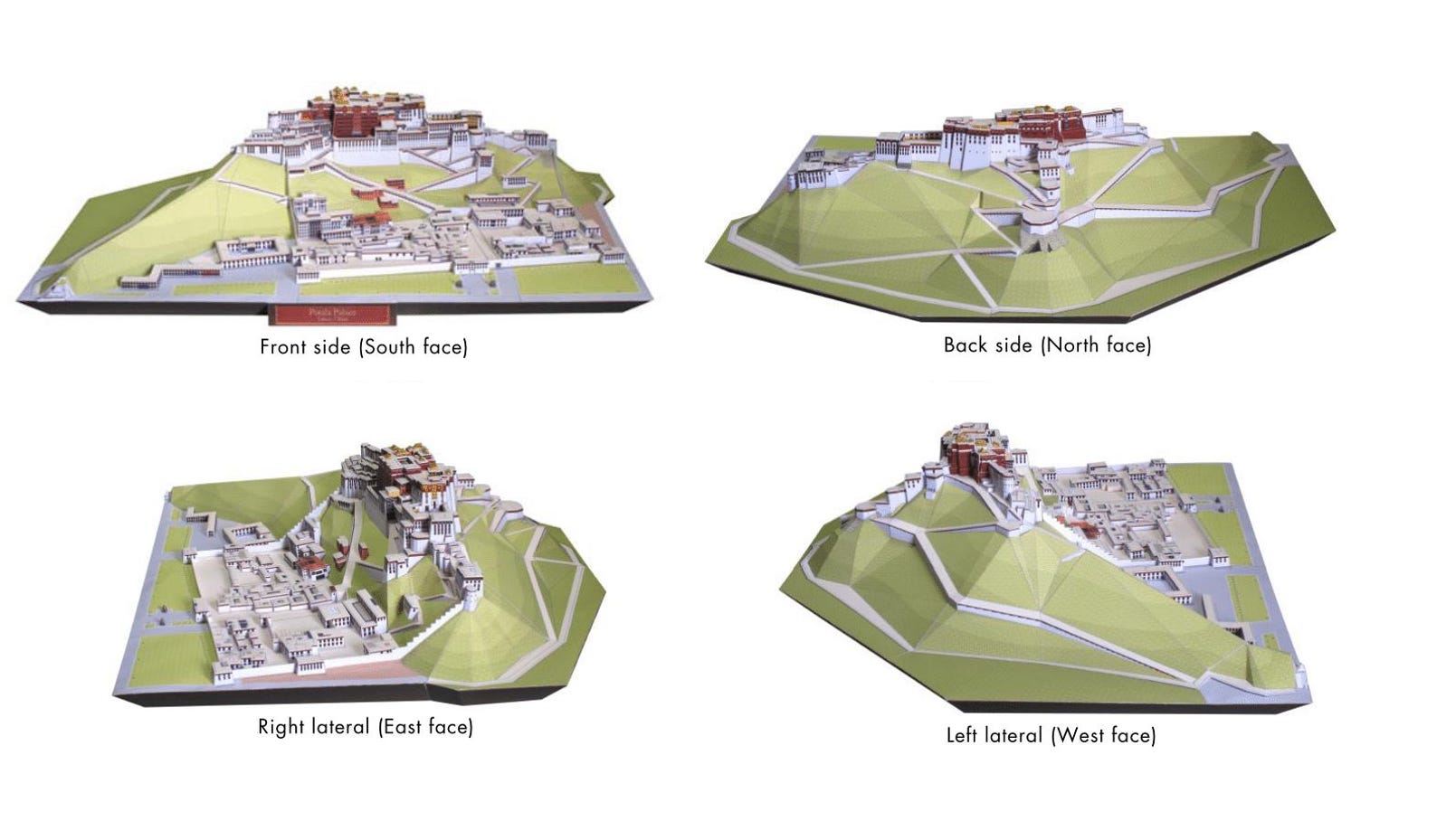 Potala Palace, Lhasa, Tibet, China, Building, DIY Paper Model Sculpture ...