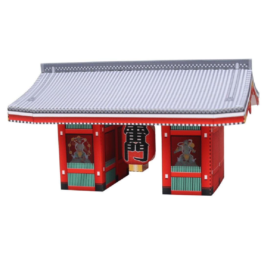 Kaminarimon Gate of Senso-ji Temple, Tokyo, Japan, Mini Version ...
