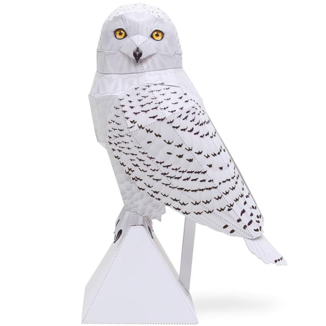 Snowy Owl Papercraft, Bird, Paper Model, Papercraft Template Kit, Animal, Printable Papercraft ...