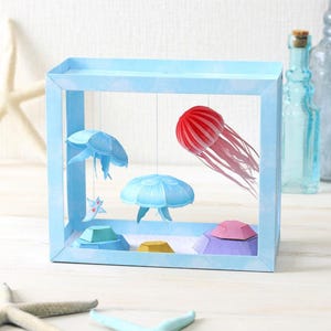 Jellyfish Papercraft, Aquarium, Fish Tank, Fishbowl, Paper Model ...