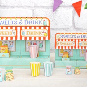 Drinking Bar, Moving Miniature, DIY Paper Model, Papercraft, Paper ...