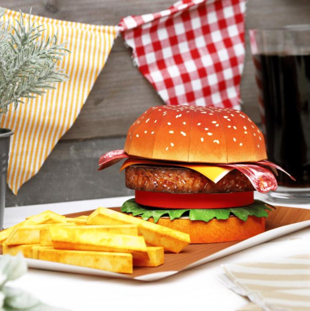 Hamburger Pretend Play Printables, Dramatic Play, Preschool Printables ...